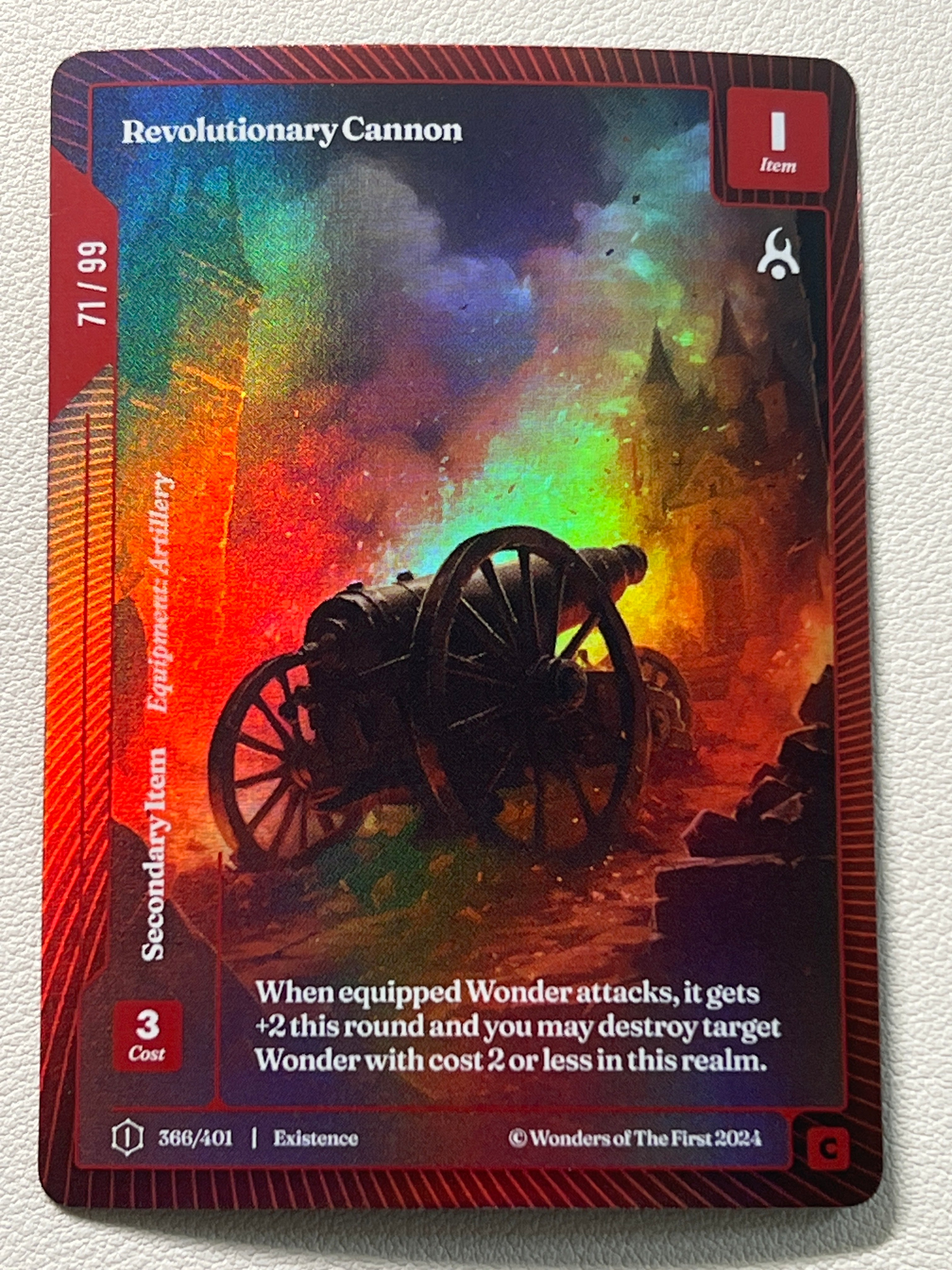 Revolutionary Cannon - 366/401 OCM #71/99 FORMLESS FOIL 1st Edition Lo ...