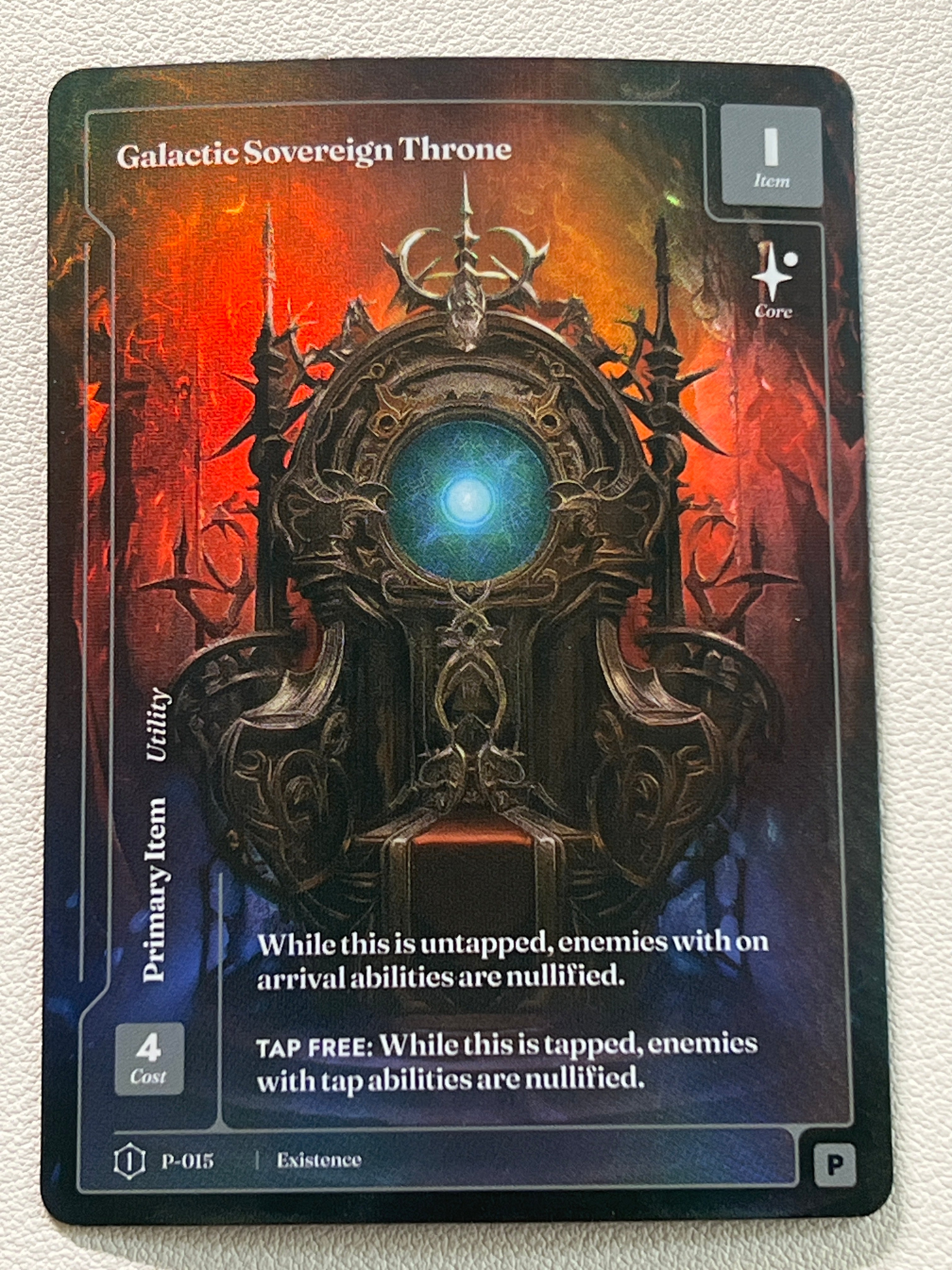 Galactic Sovereign Throne - P-015 FORMLESS FOIL Promo Item – Radish Dijital